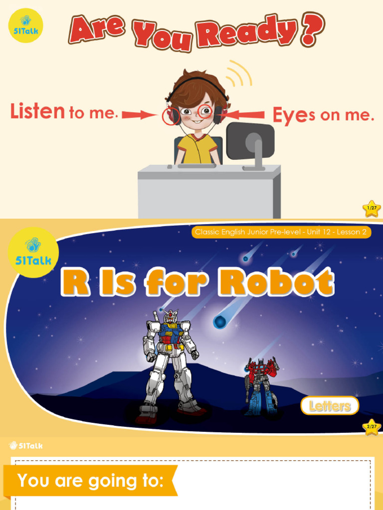 Lesson 2 R Is For Robot | PDF