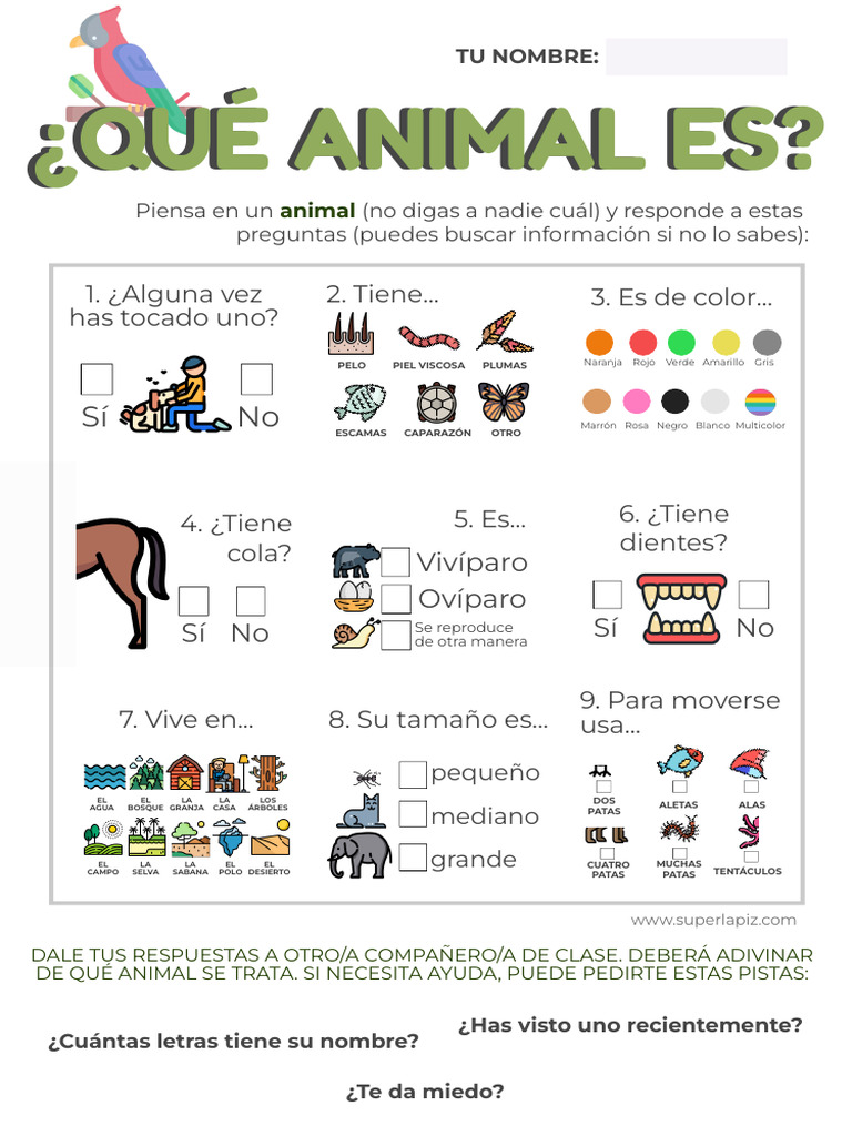 Adivina El Animal | PDF