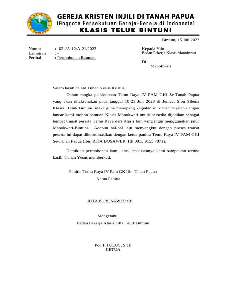 Surat Kesediaan Transit Peserta | PDF