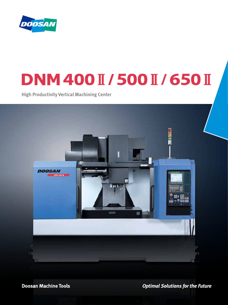 Eng DNM 400 500 650ii 160502 | PDF | Machining | Mechanical Engineering