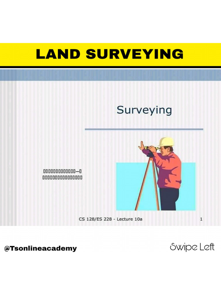 Land Surveying PDF For Surveyors | PDF
