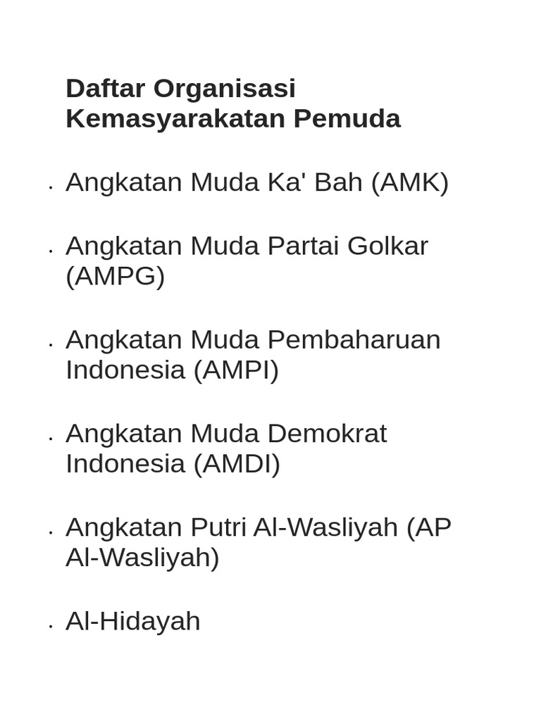 Daftar OKP Kawalu | PDF