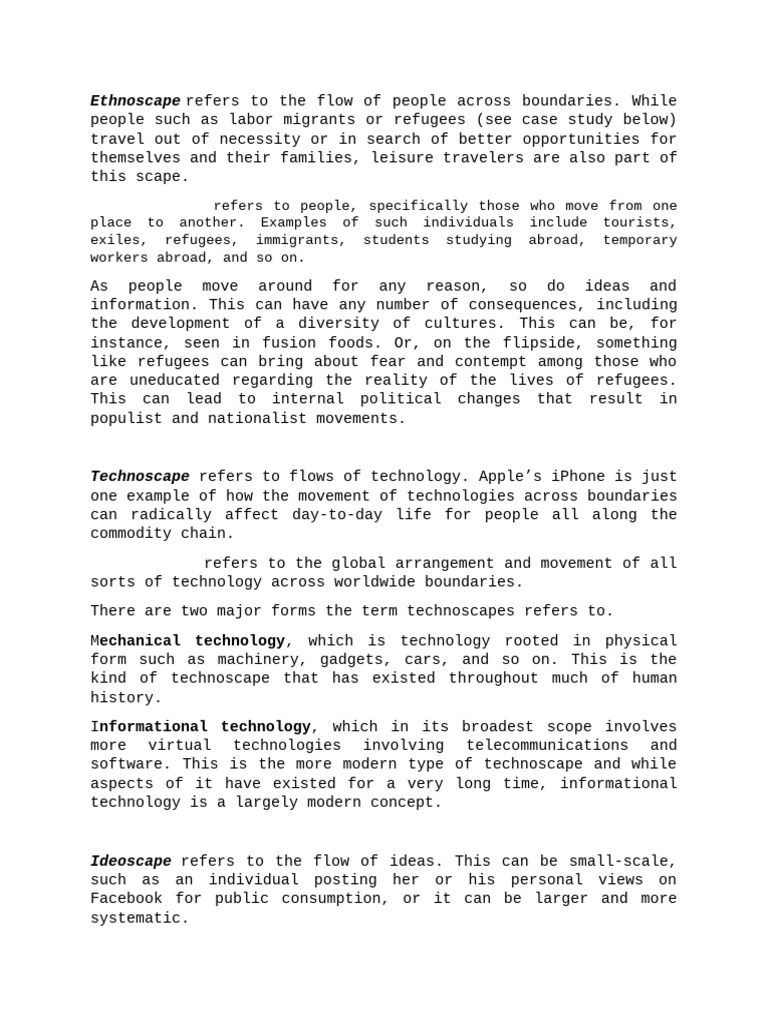 Five Dimensions of Globalization | PDF