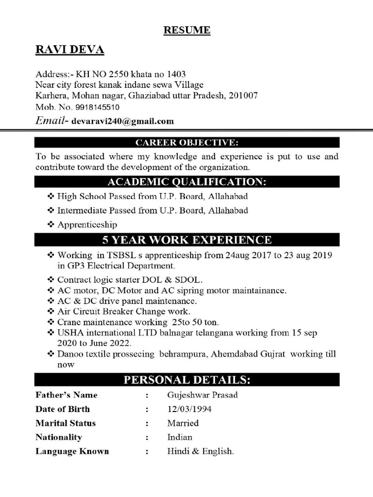 Resume Ravi Deva | PDF