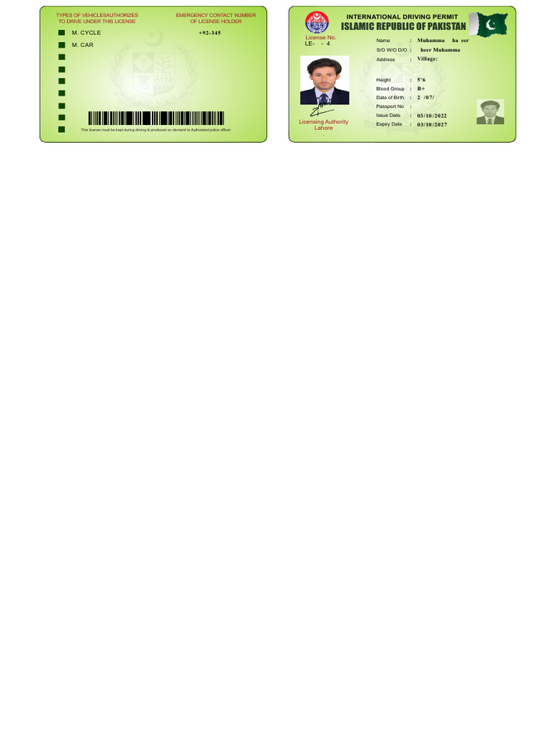 Driving Licence 2025 | PDF