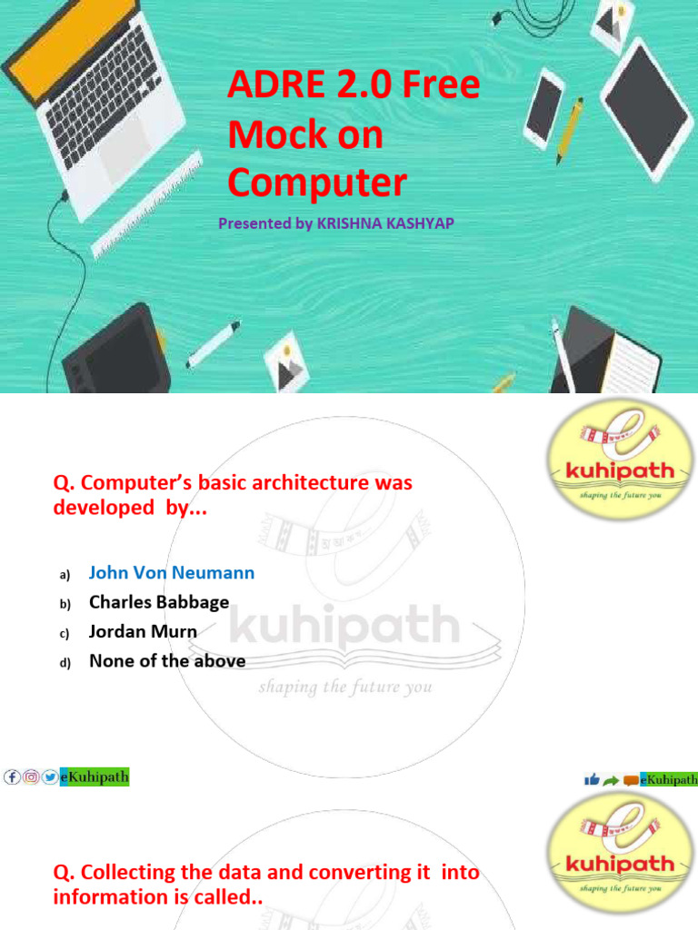 100 Most Important Computer Mcqs Pdf Computer Data Storage