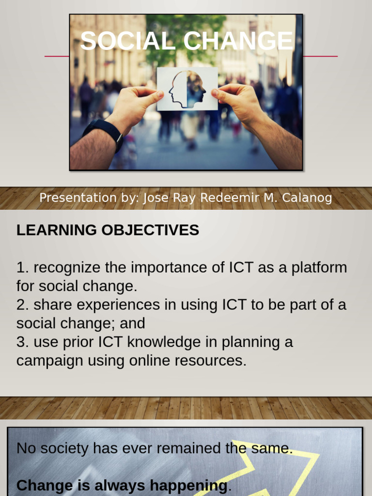 EmTech Q2 - Module 2 ICT As Platform For Change 1 | PDF