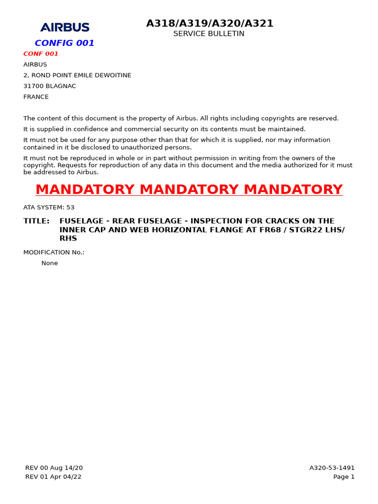 Mandatory Mandatory Mandatory: A318/A319/A320/A321 | PDF | Airbus ...