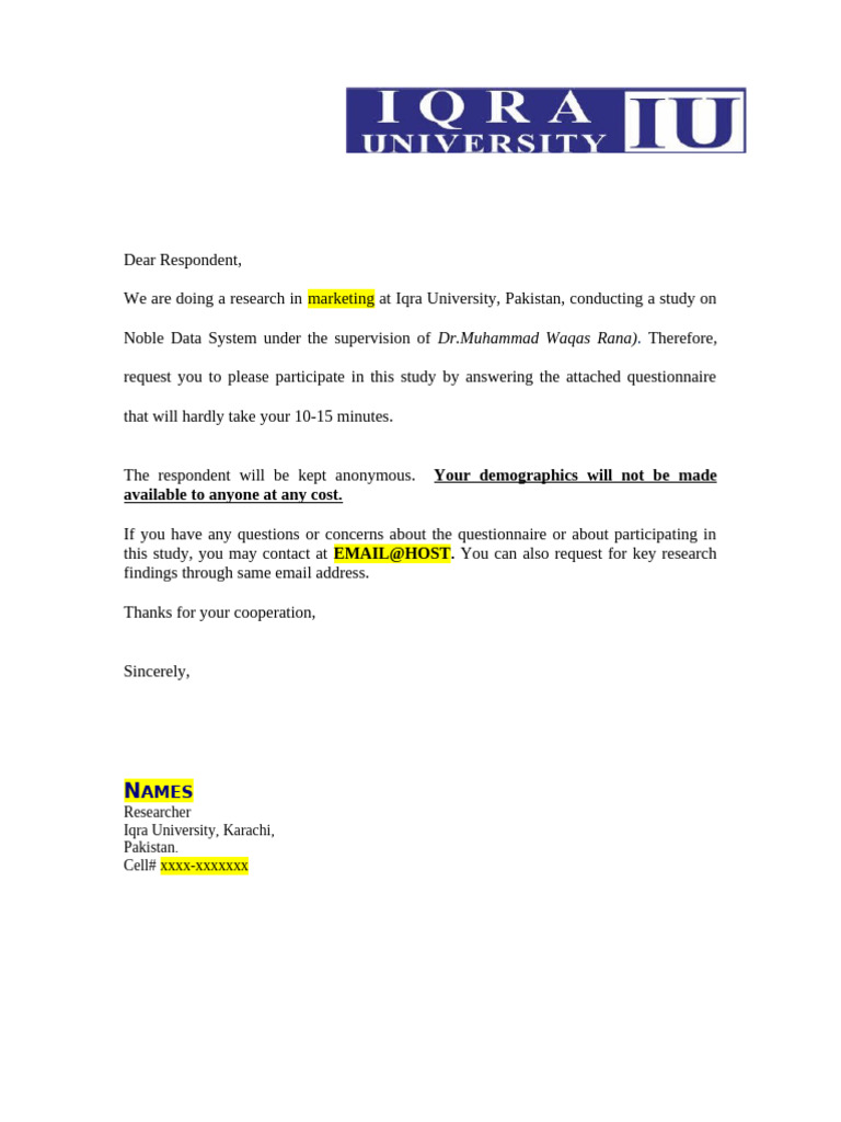 Interview Protocols Format For Qual Pdf Questionnaire Business