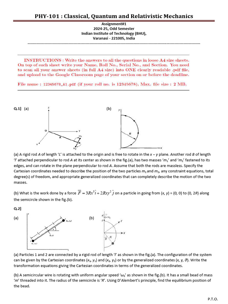 Assgnmnt#1 | PDF | Acceleration | Velocity