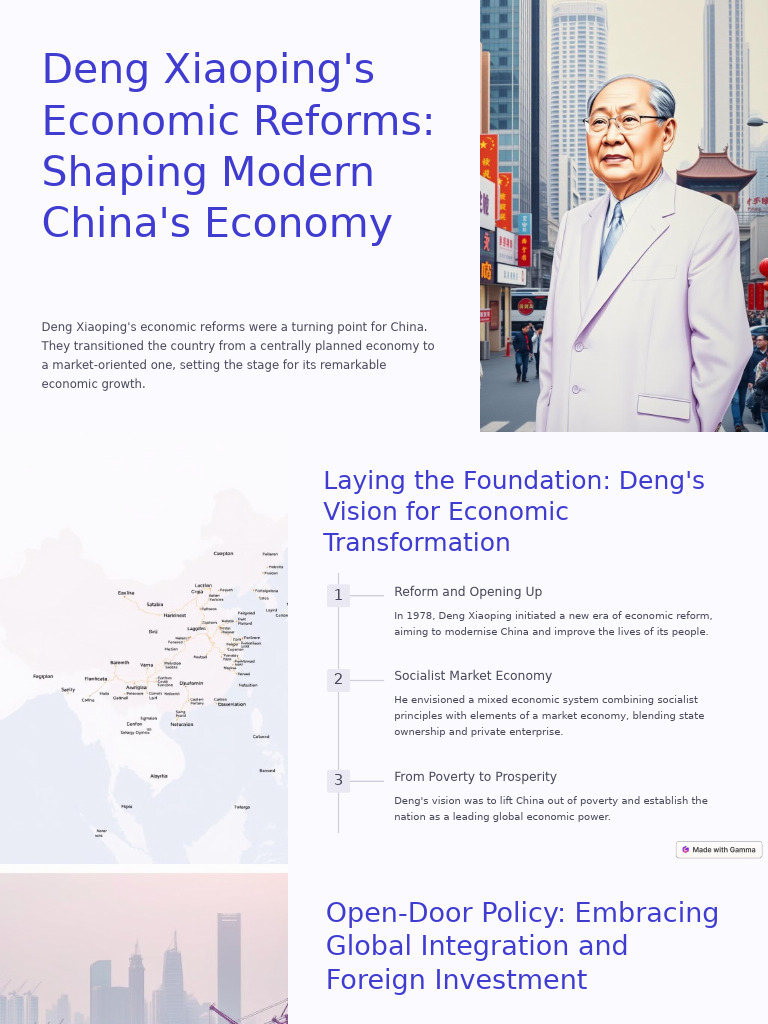 Deng Xiaopings Economic Reforms Shaping Modern Chinas Economy | PDF ...