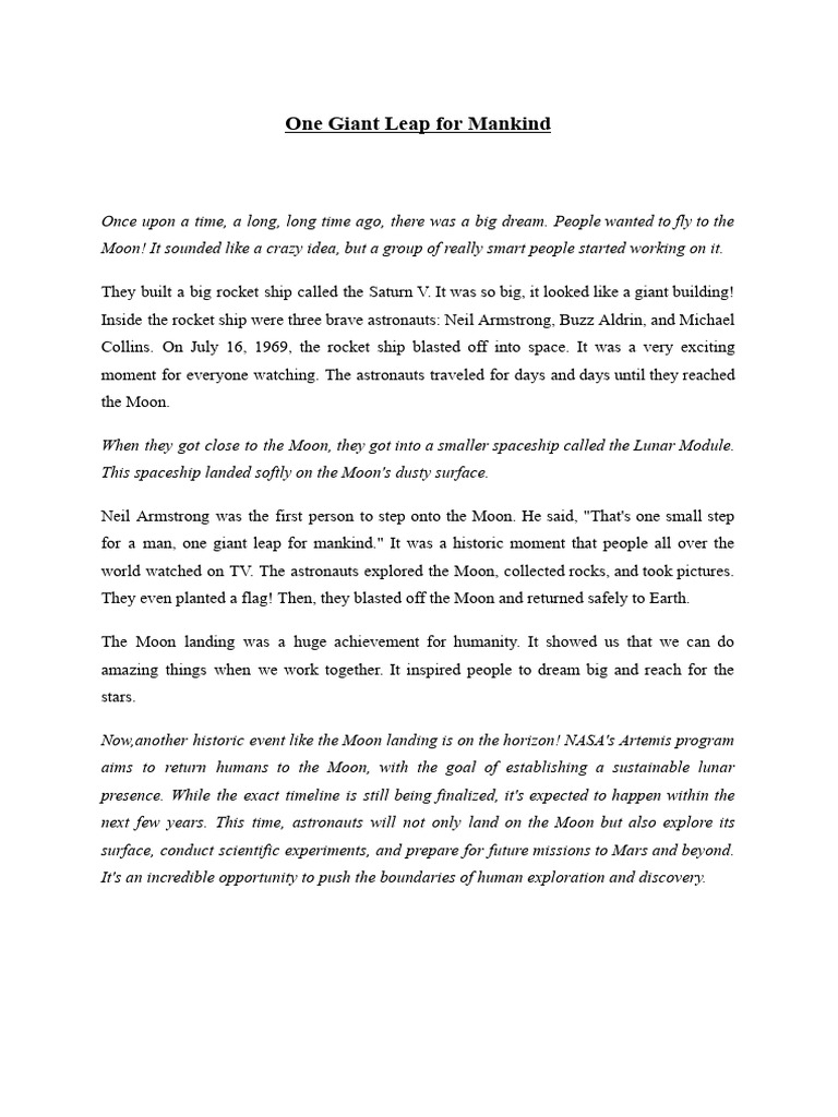 The Moon Landing | PDF