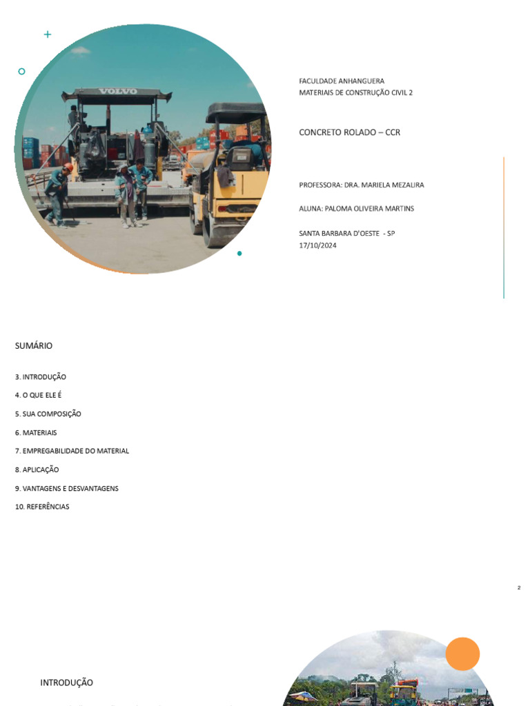 Concreto Rolado - CCR | PDF | Concreto | Cimento