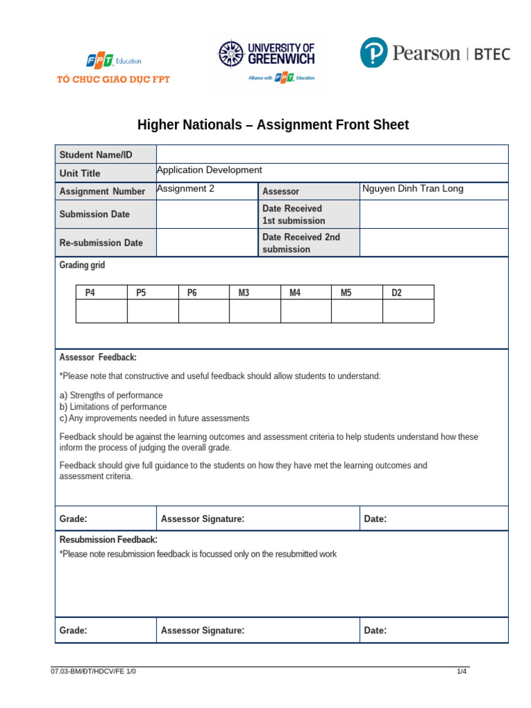 1670 Assignment2 Frontsheet | PDF | Learning | Cognitive Science