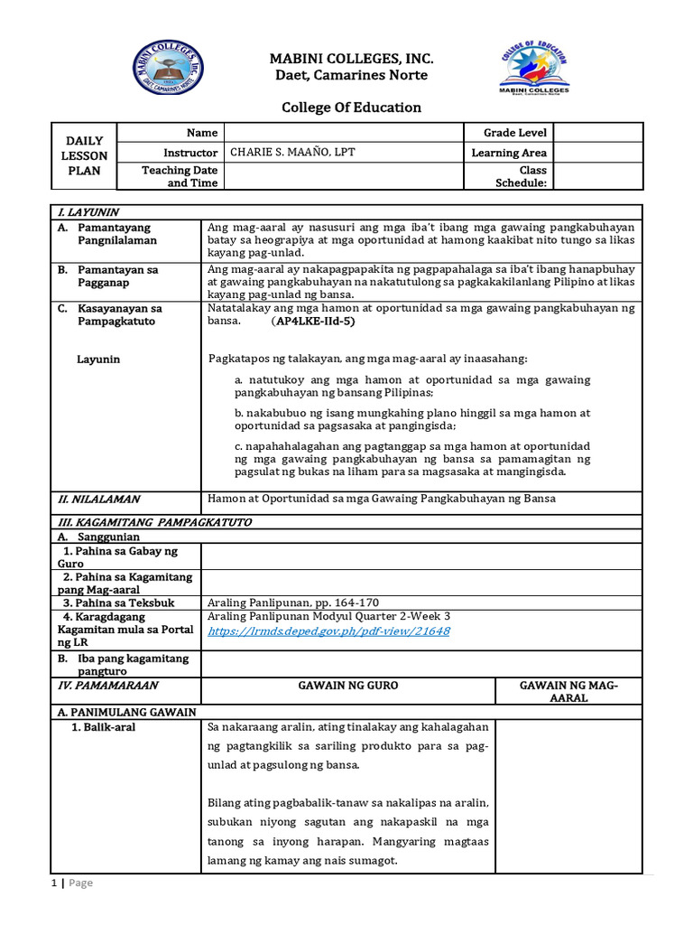 Sample LP Content | PDF