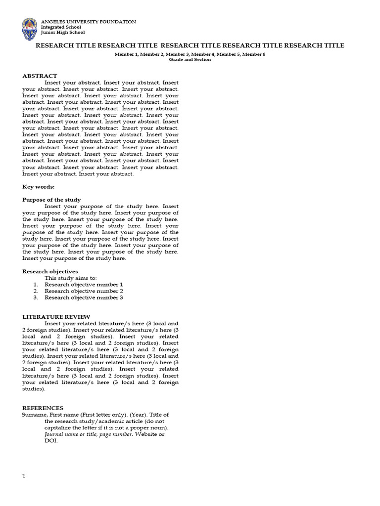 Grade 8-24-25 ILP Manuscript Template | PDF | Linguistics | Linguistic ...