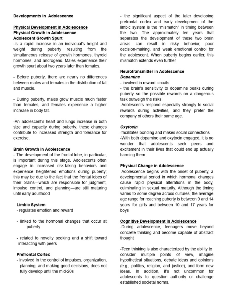 Adolescent Egocentrism and Risks | PDF | Adolescence | Identity (Social ...