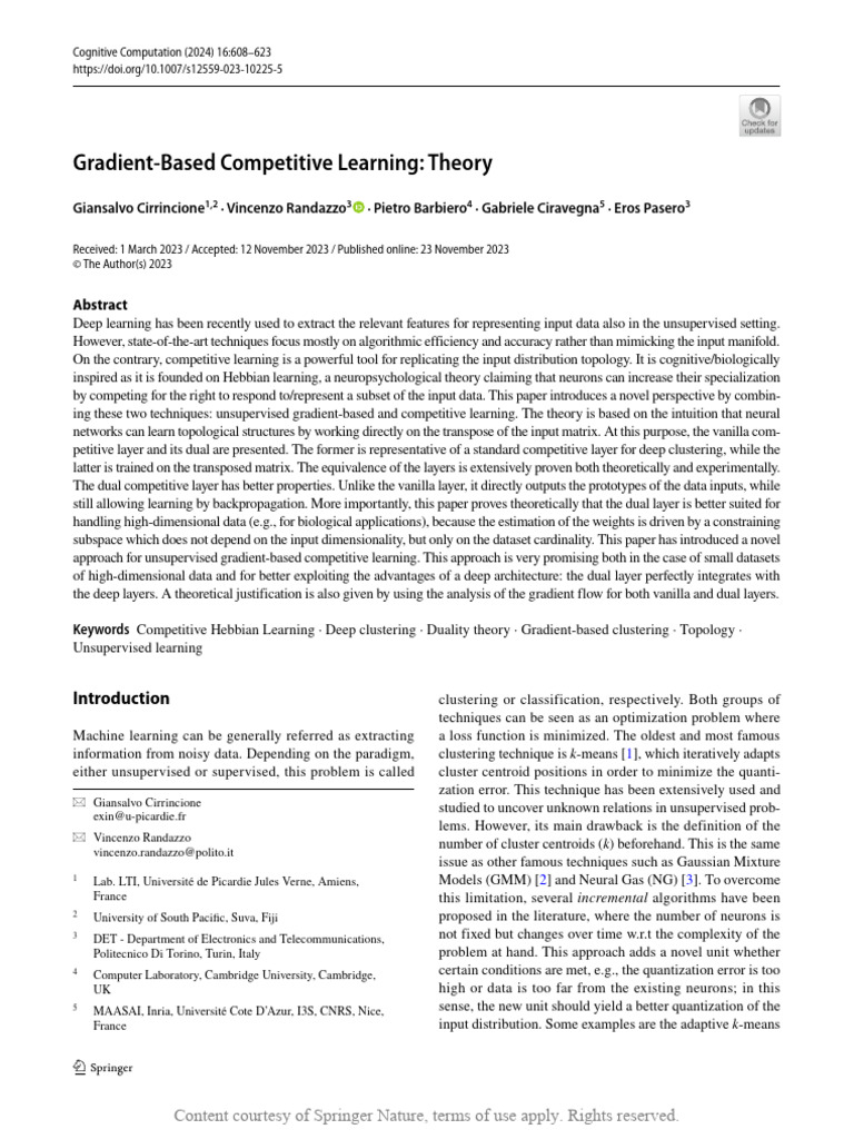 BEST-4-Gradient-Based Competitive Learning Theory | PDF | Artificial Neural Network | Cluster ...