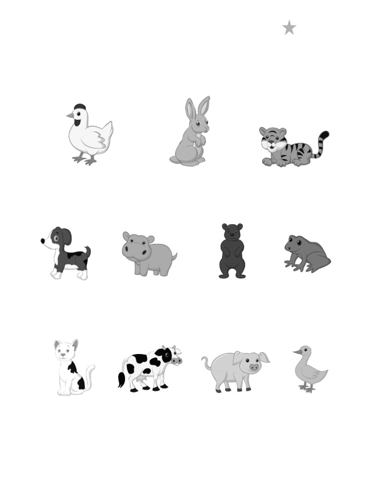 Animals - Write The Animal Name | PDF