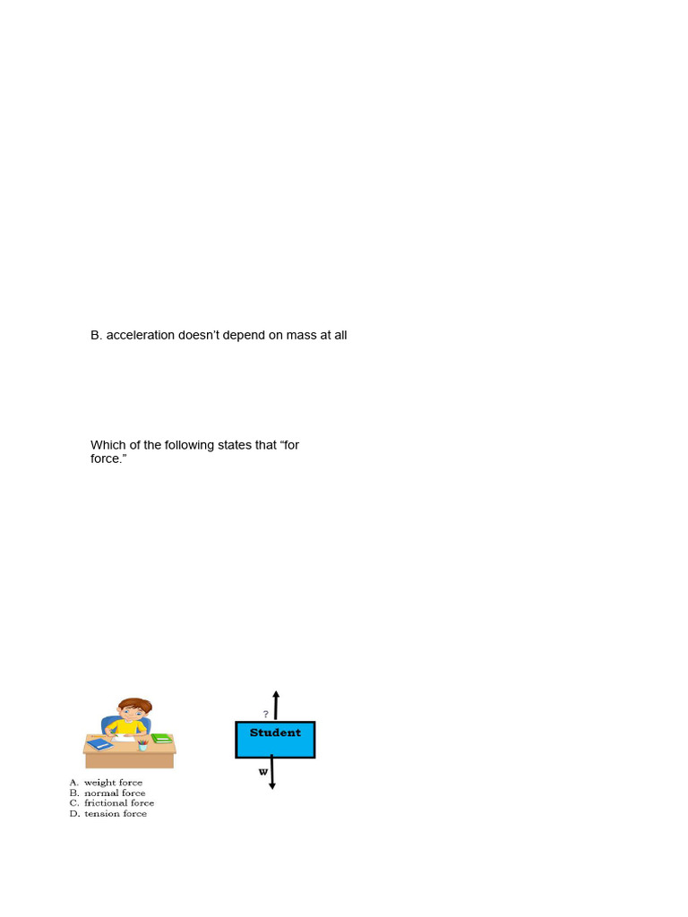 General Physics 1 Second Quarter Exam | PDF | Force | Newton's Laws Of ...