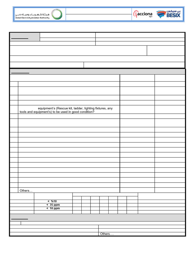 04 Confined Space Permit - PTW | PDF | Underwater Diving | Occupational ...