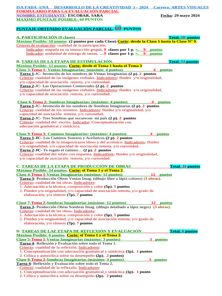 Escobar Sara DDLC I 2024 Form - Eval.parcial.60 | PDF