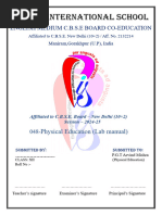 Physical Education Project Cover Page 1 | PDF