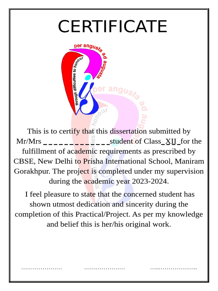 Certificate 0001 | PDF