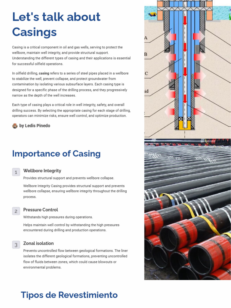 Let's Talk About Casings | PDF | Casing (Borehole) | Borehole