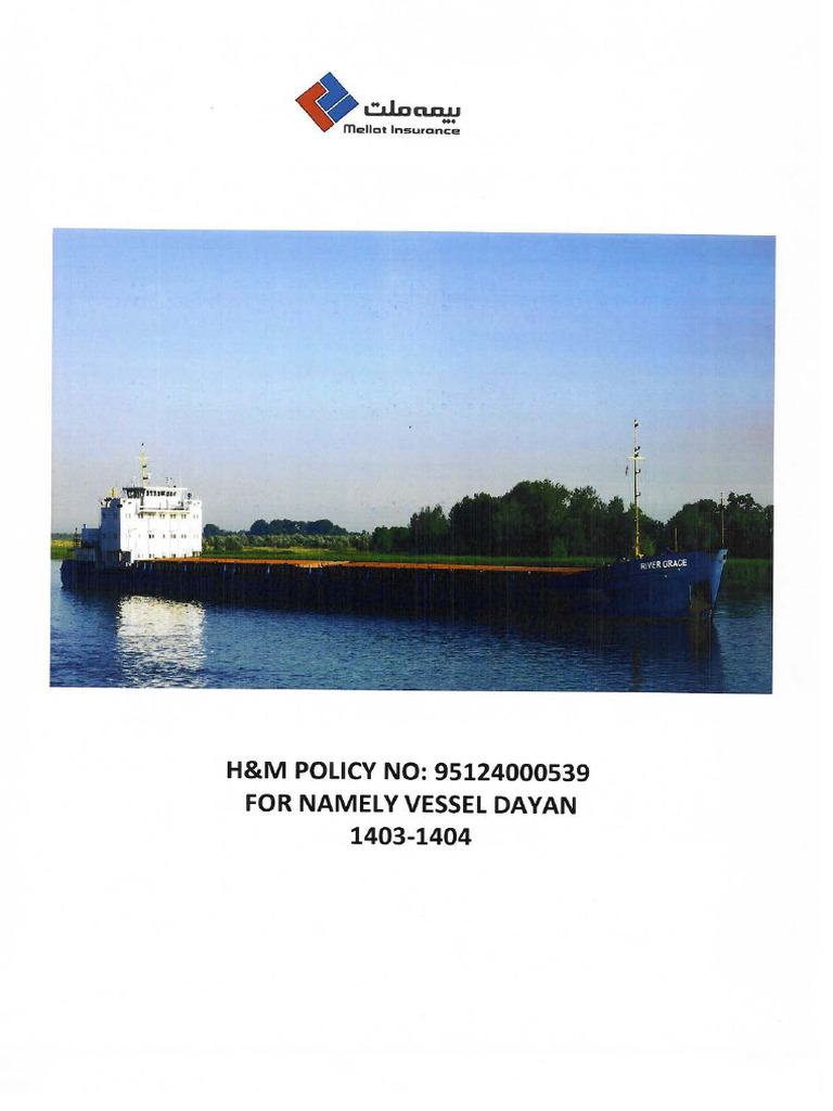 H&M Insurance Cargo Ship | PDF