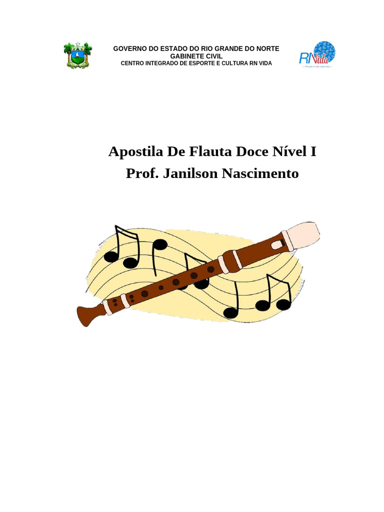 Apostila de Flauta Doce Nível I | PDF
