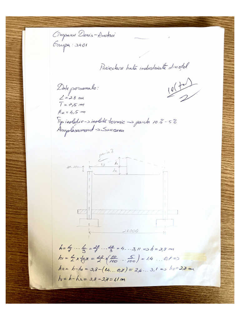 Etapa 1 Structuri Metalice | PDF