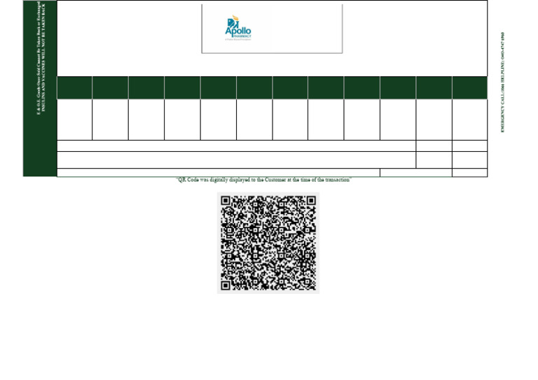Apollo-Medicine-Invoice NOV-11-2024 | PDF | Public Finance | Economies