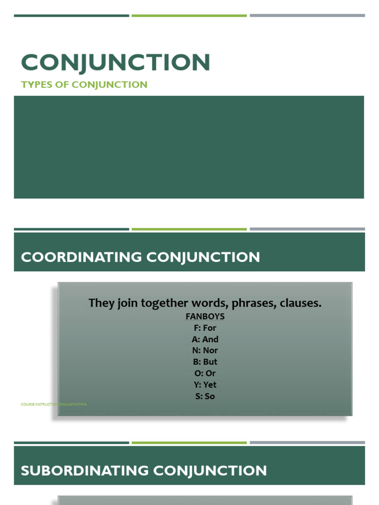 Conjunction | PDF