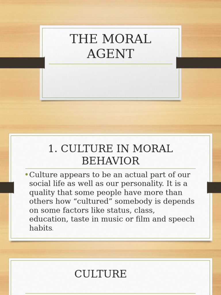 The Moral Agent Report Gr. 2 | PDF | Morality | Psychological Concepts