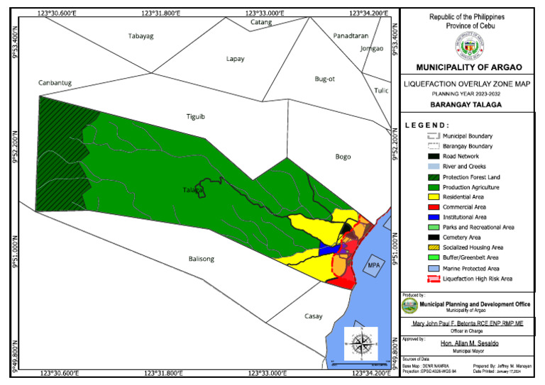 Liquefaction Overlay Zone Map Talaga | PDF