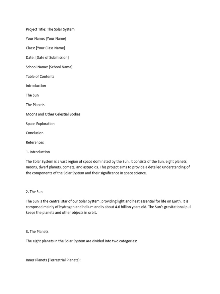 School Project | PDF