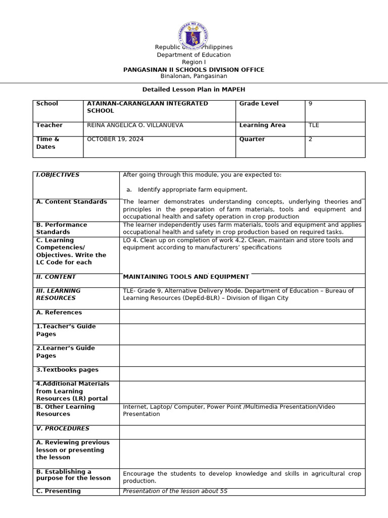 Quarter 2 G9 Week 1 (Day 3) | PDF | Learning | Behavior Modification
