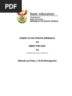 Thothokiso ya Sesotho: Tlhaho le Manollo | PDF | Self-Improvement