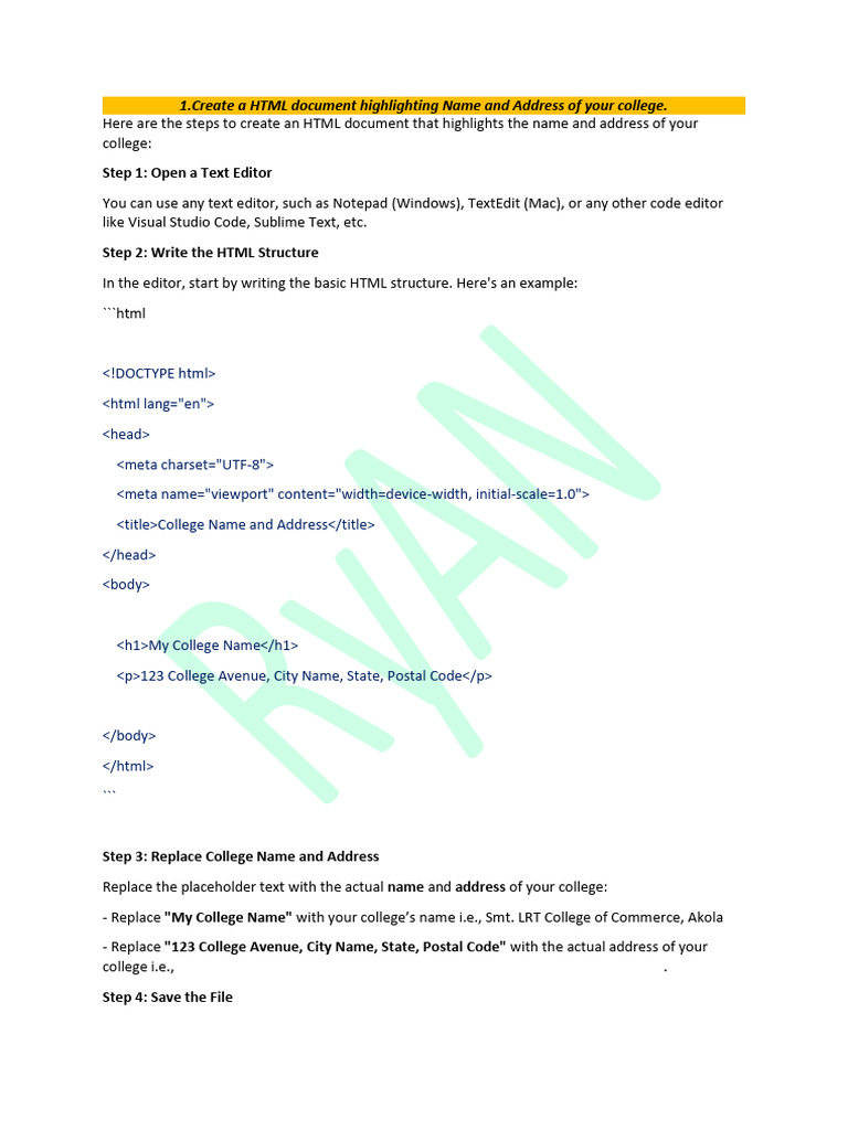 IWWW I Assignment | PDF | Dances