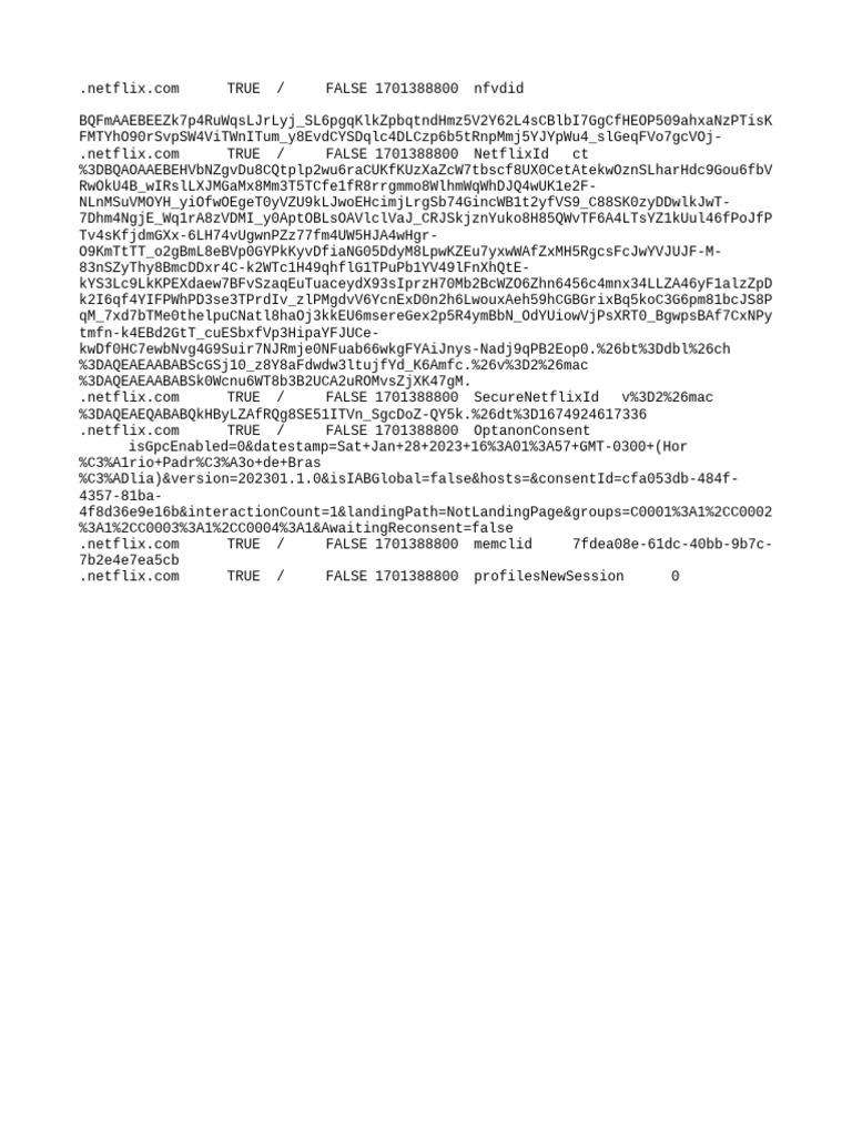 Netflix Session Information | PDF