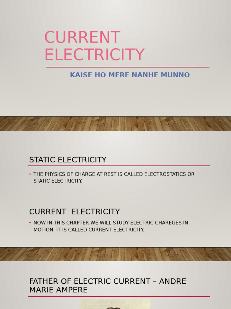 Current Electricity Part 1 | PDF | Electrical Resistance And ...