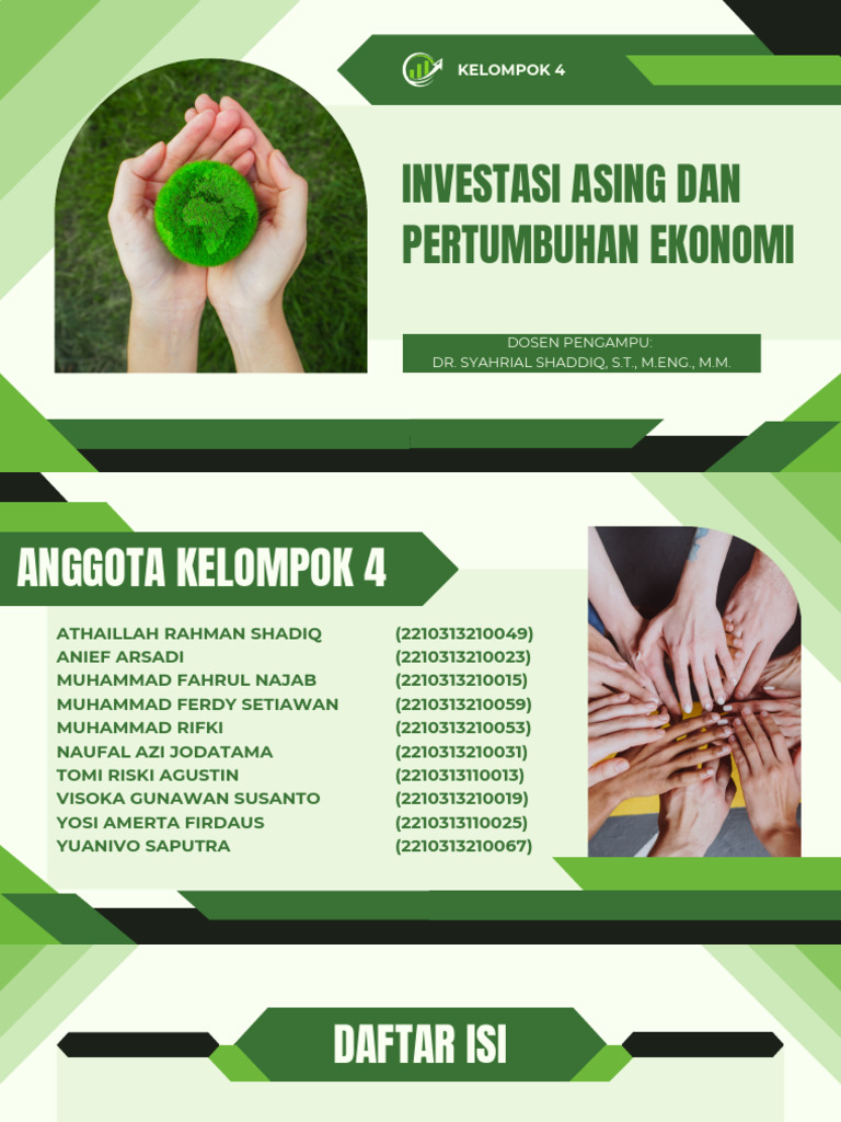 Investasi Asing dan Pertumbuhan Ekonomi | PDF