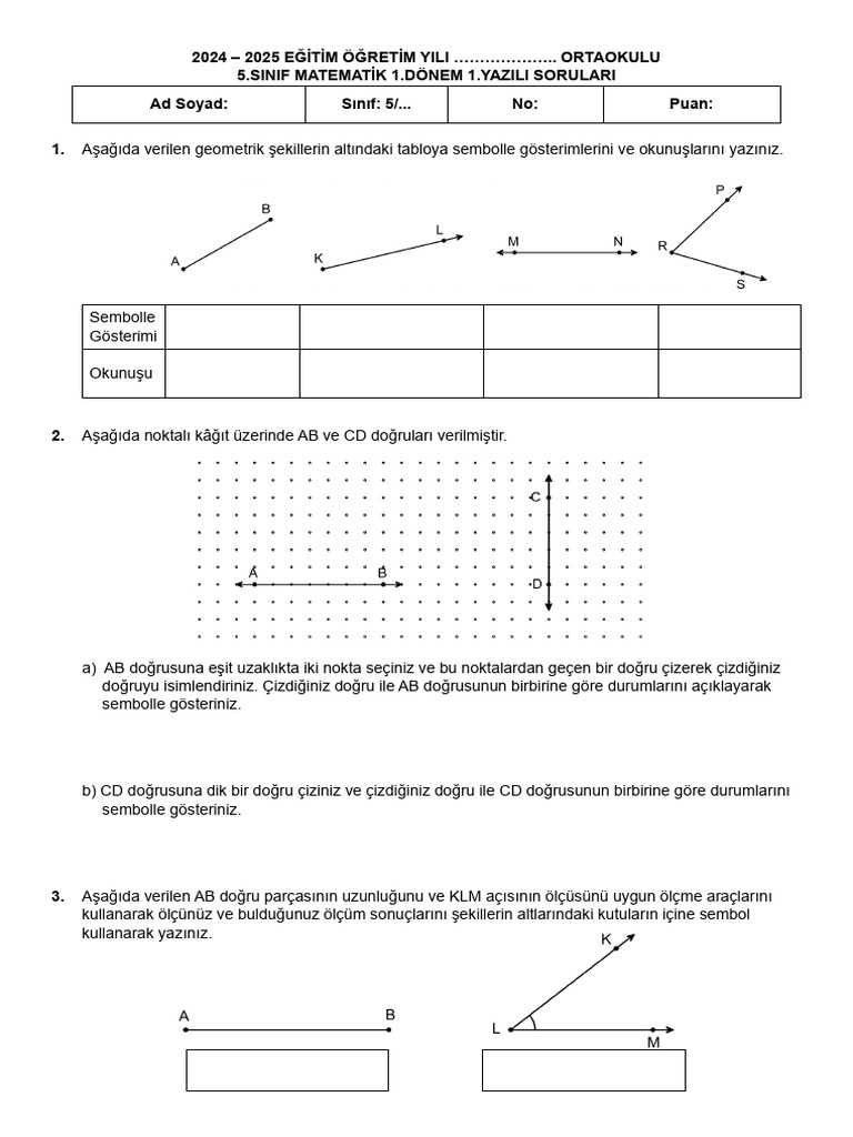 2024 2025 5 Mat 1 1 | PDF