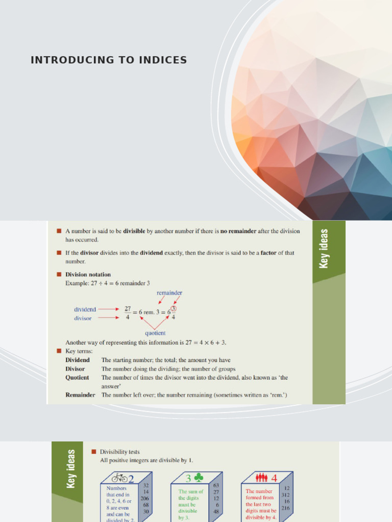 (Jooah) Presentation - Introduction To Indices (8 January 2023) | PDF