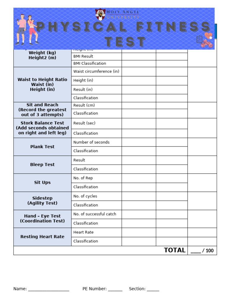7TPE3 - PFT Template | PDF