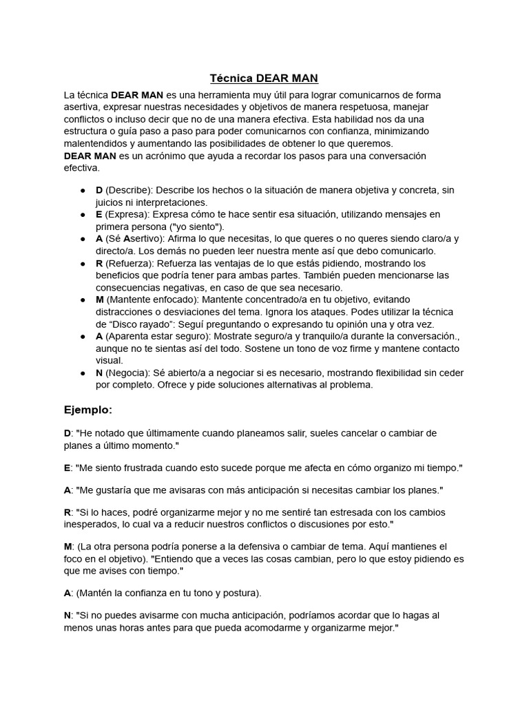 Dear Man | PDF