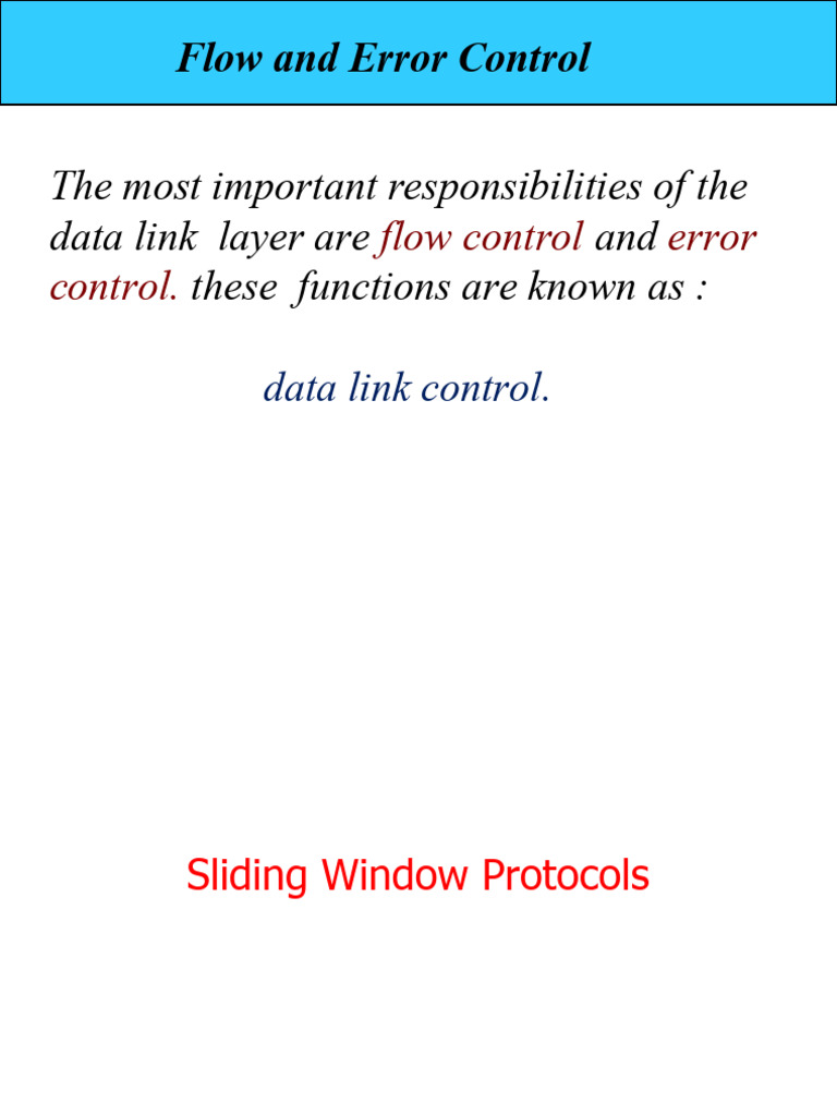 Data Link Layer Protocols | PDF | Transmission Control Protocol | Error Detection And Correction