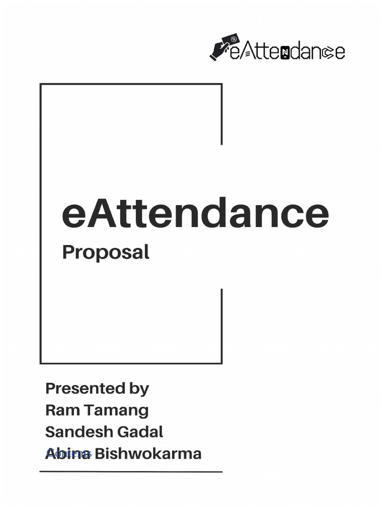 Eattendance Proposal | PDF | Databases | Usability