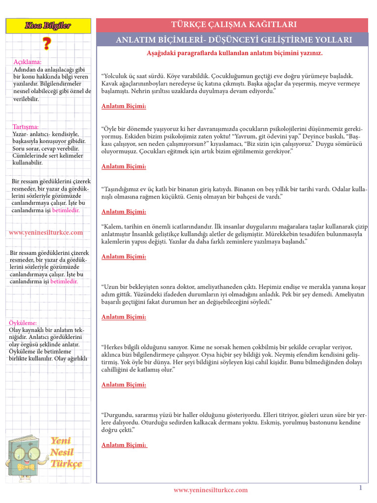 Paragraf Calisma Kagidi 2 | PDF
